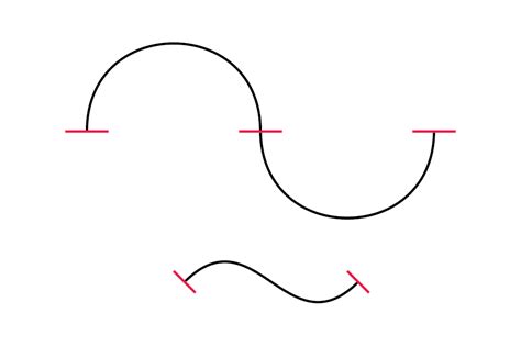 C Creating A Curve Between Two Points Each With Normalized Vectors Stack Overflow