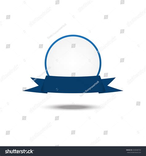 Vector Blue Ribbon Award Template Design Stock Vector Royalty Free