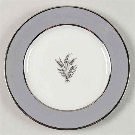 Countess Silver Wheat Gray Bread And Butter Plate By Royal Jackson