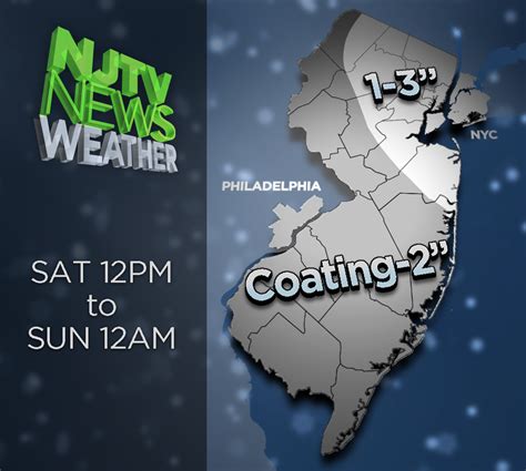 Njtv News Weather Single Digit Temps Light Snow This Weekend Nj