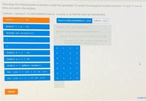 solved rearrange the following lines to produce a loop that
