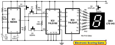 7 Segment Counter Circuit Diagram