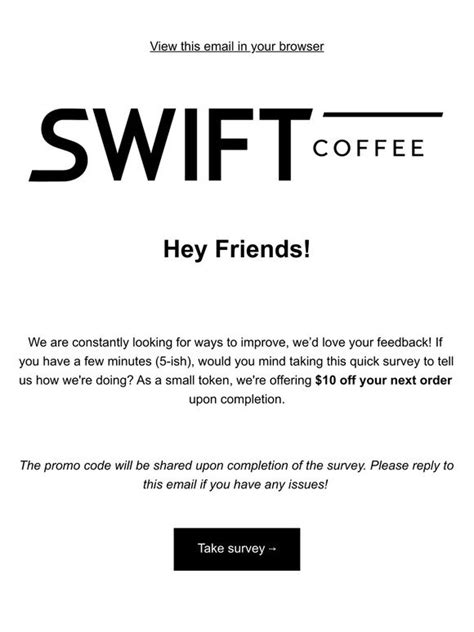 Swift Cup Coffee Swift 2023 Survey ☕ Milled