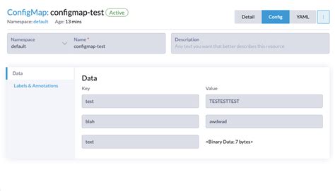 Config Map View Inconsistent For Binary Data · Issue 5311 · Rancher