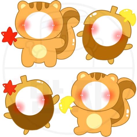 만자디자인 가을 합성도안 다람쥐와 도토리 유치원 어린이집 네이버 블로그