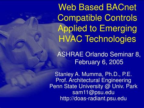 Ppt Web Based Bacnet Compatible Controls Applied To Emerging Hvac Ppt Web Based Bacnet Compatible Controls Applied To Emerging Hvac