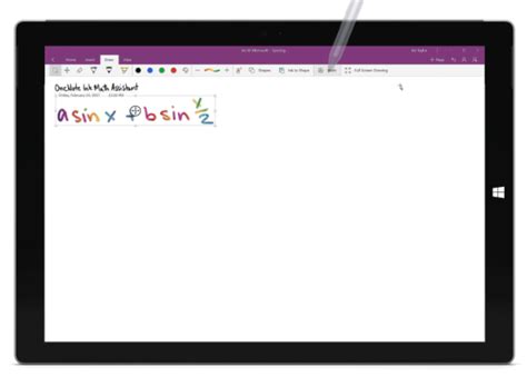 Graph Math Equations With Ink Math Assistant In Onenote Graph Math Equations With Ink Math Assistant In Onenote