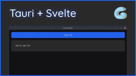 Easy Cross Platform Apps For Web Developers With Tauri Svelte Rtauri
