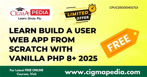 Learn Build A User Web App From Scratch With Vanilla Php 8 2025 Free