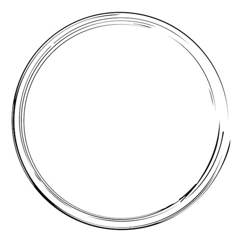 Premium Vector Simple Vector Hand Draw Sketch Circle Frame From