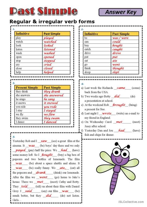 Irregular Verbs Exercises