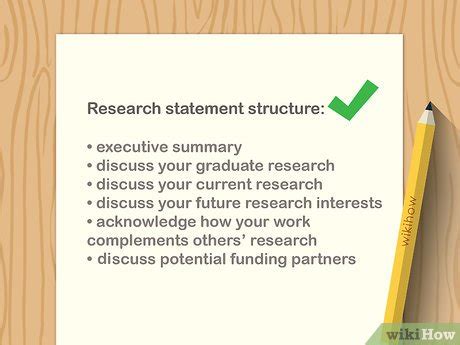 4 Easy Ways To Write A Research Statement WikiHow