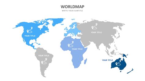 World Map Slide Templates Biz Infograph