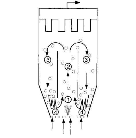 Particle Trajectories In Different Zones Of A Batch Fluid Bed
