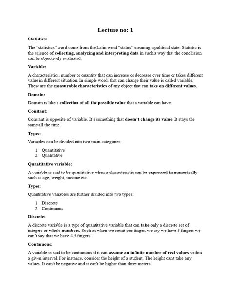 sta 301 pdf level of measurement observational error