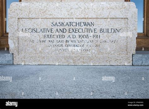 Commemorating Building Of The Saskatchewan Legislative Building In Commemorating Building Of The Saskatchewan Legislative Building In