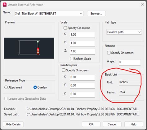 Solved Xref Block Units Autodesk Community