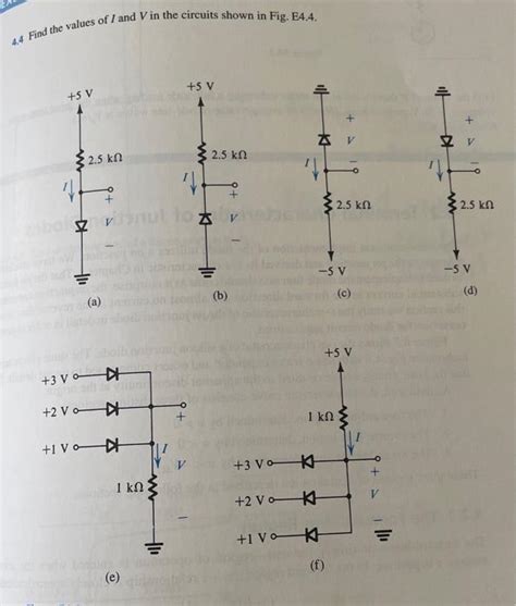 Solved Find The Values Of I And V In The Circuits Shown Chegg