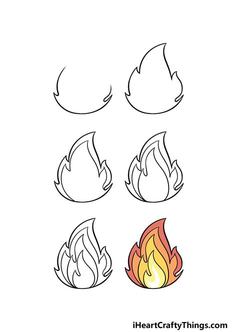 How To Draw Fire Flames Artofit