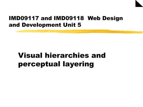 Week 5 Visual Hierarchies Ppt