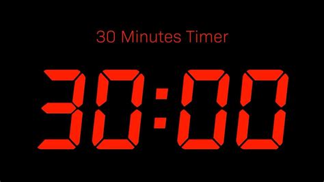 30m Digital Clock Countdown 30 Minutes Timer With Alarm Youtube