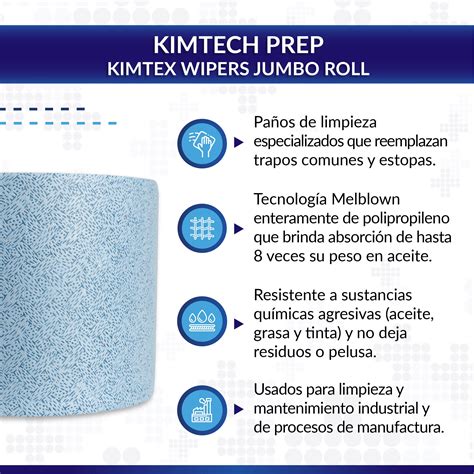 Kimtech Prep Kimtex Wipers Jumbo Roll Packsys