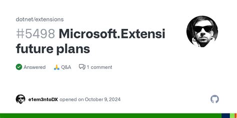 microsoft extensions ai future plans · dotnet extensions · discussion