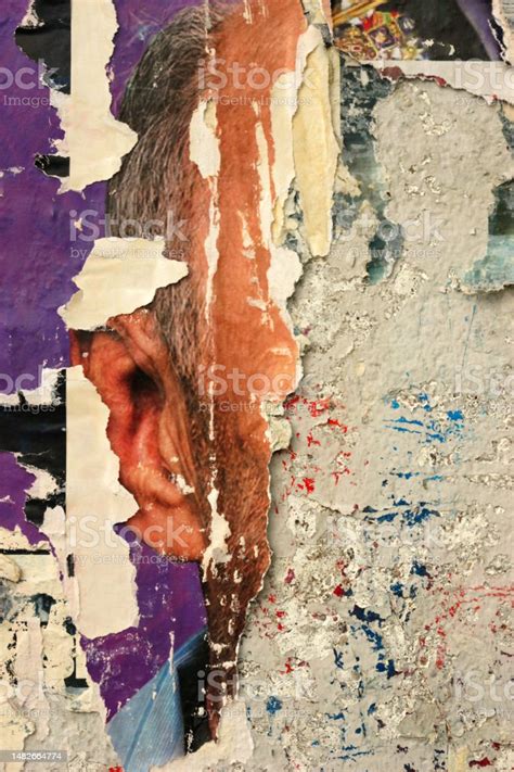 오래 된 찢어진 그런지 포스터와 배경 구겨진 구겨진 종이 배경 표면 플래카드 스톡 사진 0명에 대한 스톡 사진 및 기타 이미지 0명 간판 개념 Istock