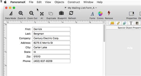 Creating A Data Entry Form