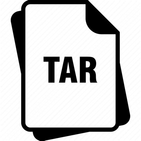 consolidated unix file archive extention file tar type icon