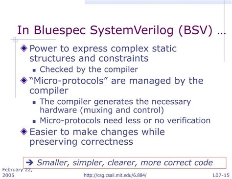 Ppt Bluespec 1 Design Affects Everything Arvind Computer Science