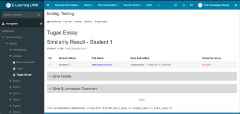 Figure 6 From The Implementation Of Winnowing Algorithm For Plagiarism Detection In Moodle Based