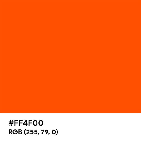 International Orange Aerospace Color Hex Code Is Ff4f00