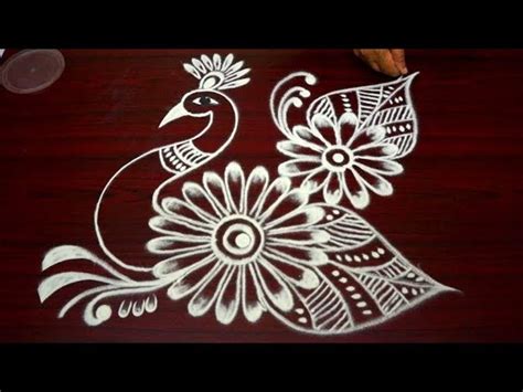 Peacock Muggulu Designs With Dots October 26 2019 Click Madhu