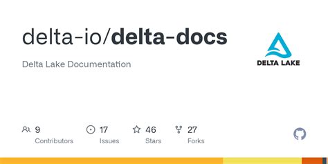 github delta io delta docs delta lake documentation