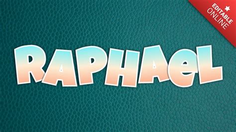Raphael Watercolor Text Effect Generator