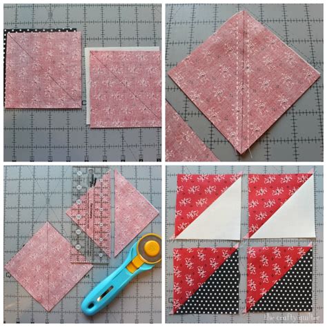 Quarter Square Triangle Measurements Quarter Square Triangles Made