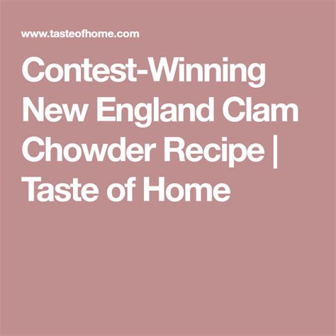 Clam Chowder Recipe Clam Chowder Recipes Clam Chowder Chowder