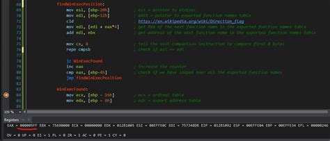 Finding Kernel32 Base And Function Addresses In Shellcode Red Team Notes
