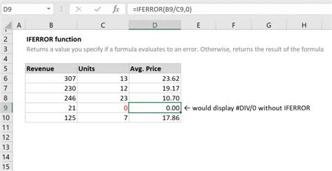 How To Use The Excel Iferror Function Excelfind