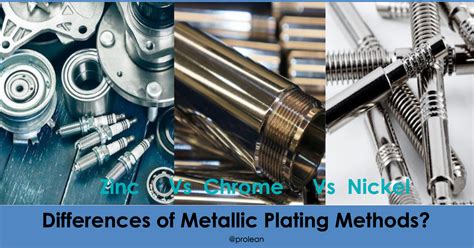 difference between chrome plating zinc plating and nickel plating