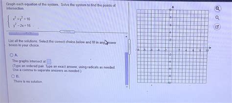 Solved Graph Each Equation Of The System Solve The System