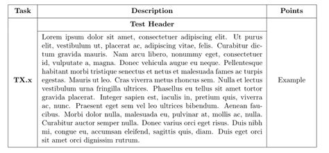 Tables Vertically Align Text In Cell With Tabularx And Multirow Tex