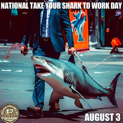 National Take Your Shark To Work Day August 8