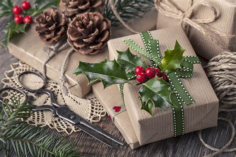 스테인레스 스틸 가위 겨울 휴일 선물 크리스마스 새해 새해 복 많이 받으세요 상자 메리 크리스마스 Hd 배경 화면 Wallpaperbetter