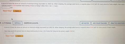 Solved Caloties Wousa A 173 Ib Person Burn During 4 Heurs Of