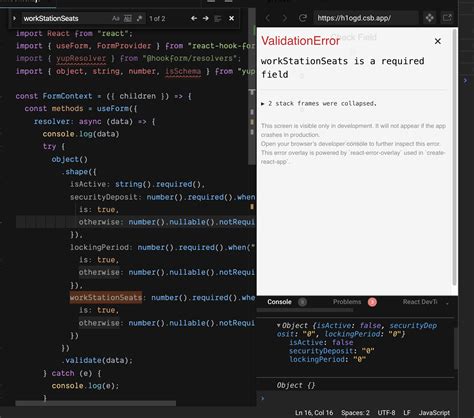 Conditional Validation With Yup Not Working · React Hook Form · Discussion 2612 · Github