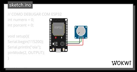 Potenciometro Wokwi Esp32 Stm32 Arduino Simulator