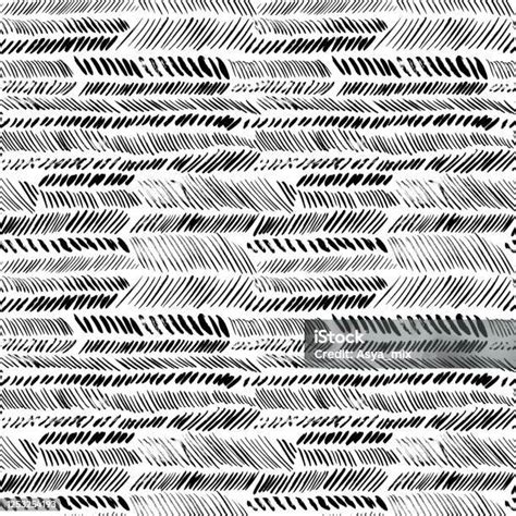 헤링본 브러쉬 스트로크 벡터 원활한 패턴 수평 쉐브론 텍스처 또는 벽지 갈매기표 수장에 대한 스톡 벡터 아트 및 기타 이미지 갈매기표 수장 거친 검은색 Istock