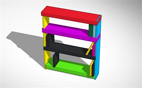 3d Design Bookshelf Tinkercad